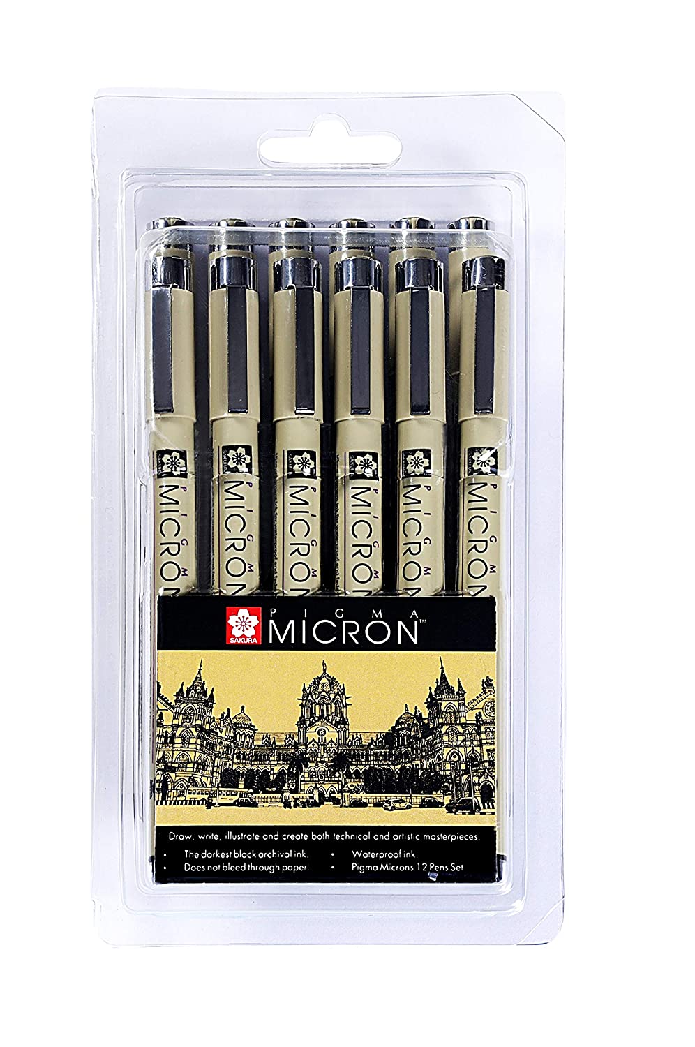 Sakura Pigma Micron Sakura .005 Brown Micron Pen - Ultra Fine Tip For ...